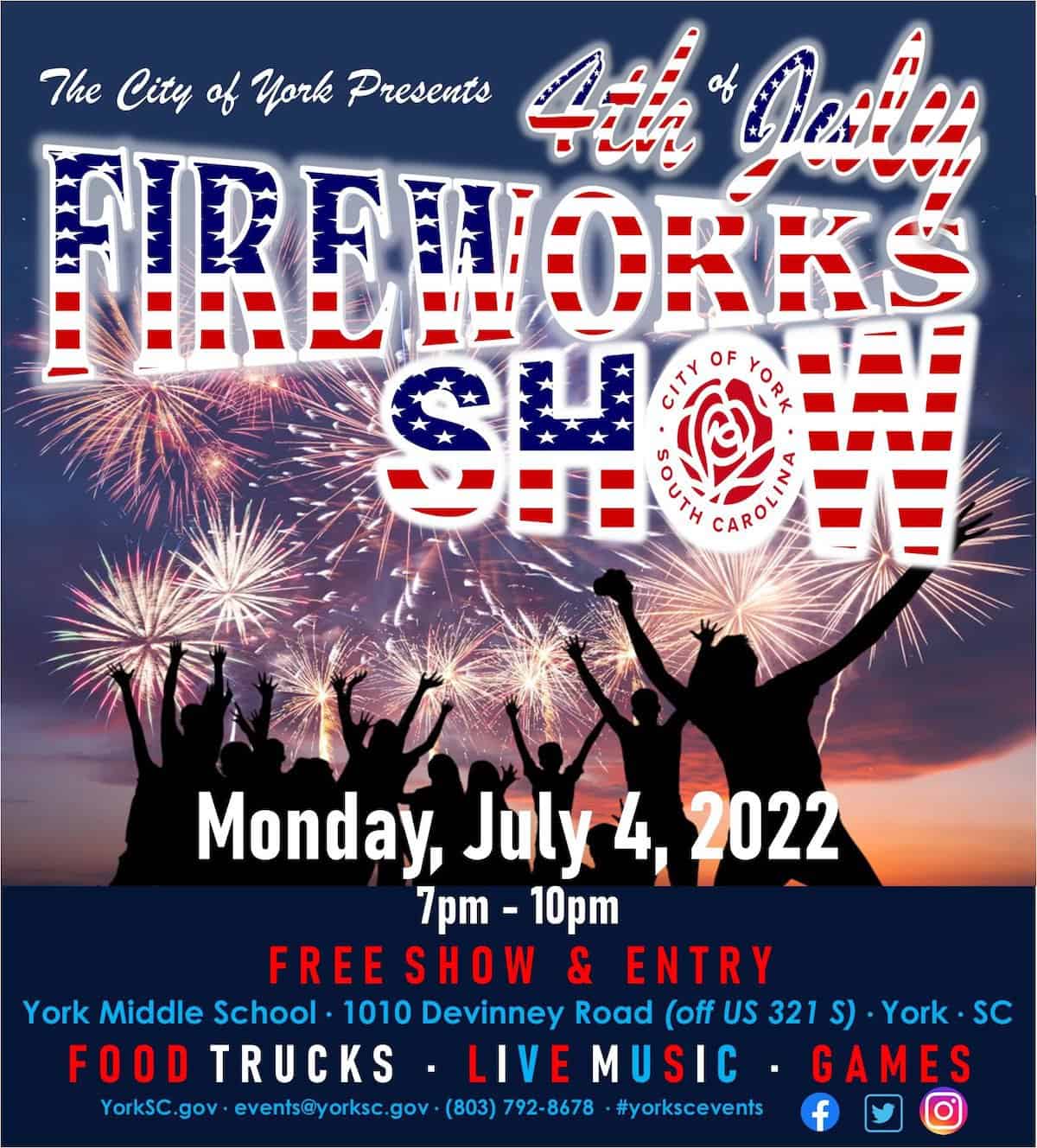 Fireworks in York, South Carolina - Charlotte On The Cheap