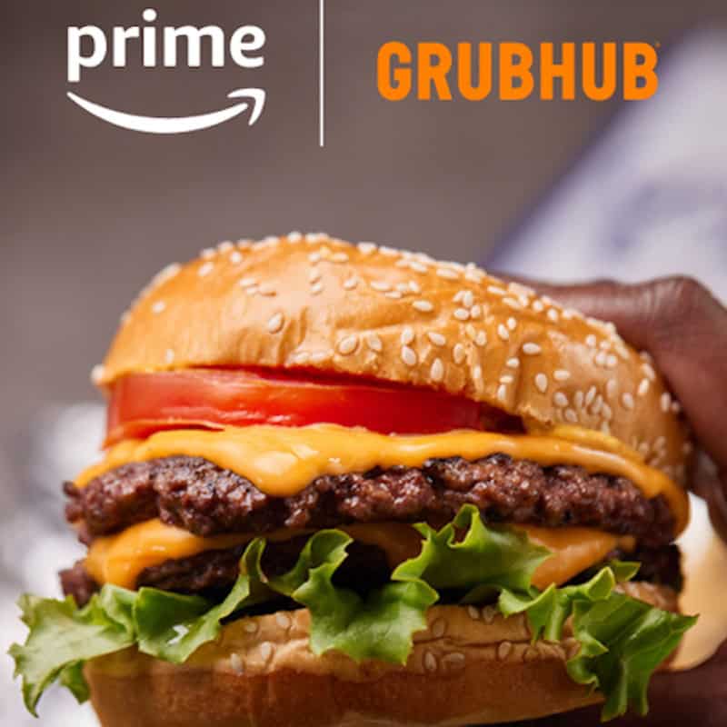 Amazon Prime members get a free Grubhub+ membership and $10 off order ...