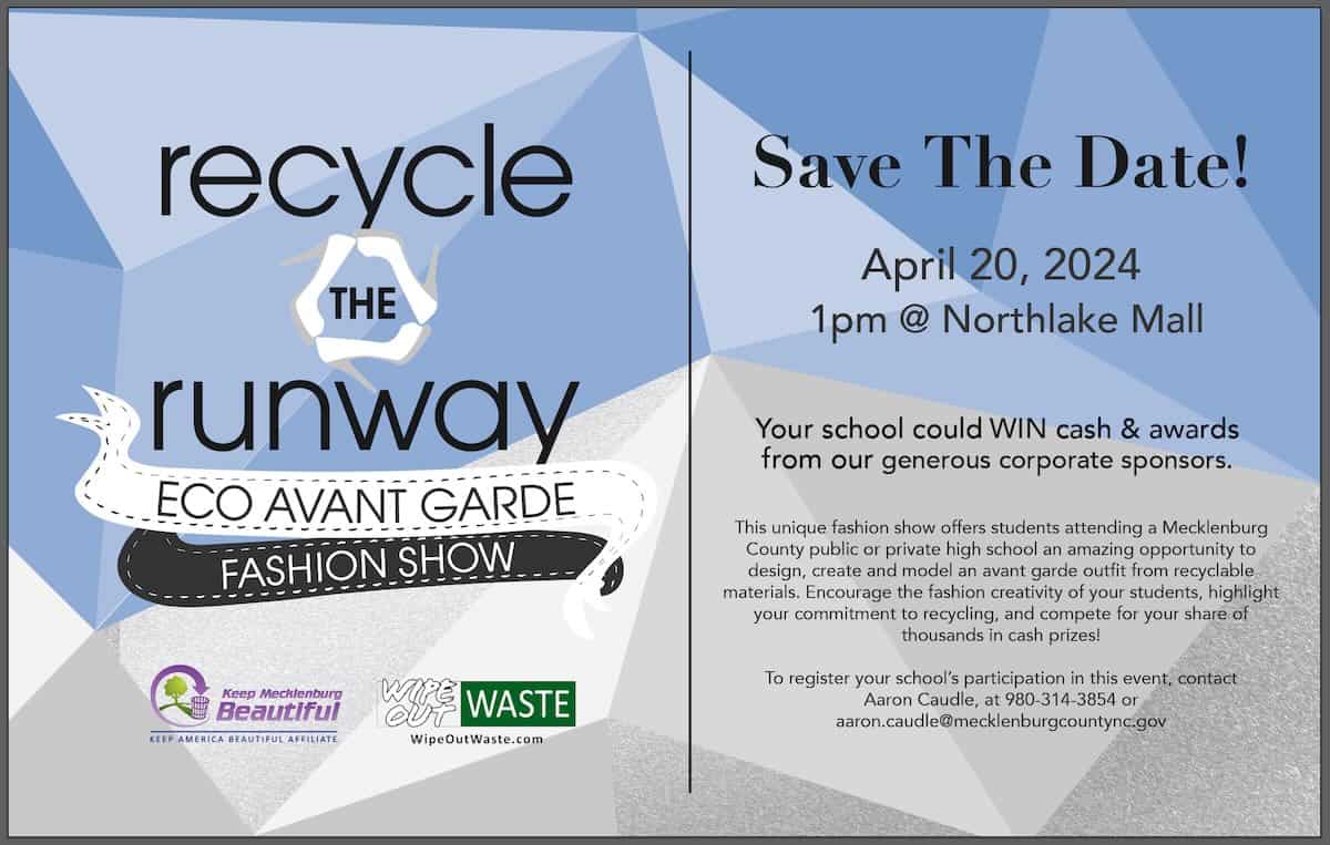 Recycle the Runway Fashion Show April 20 - Charlotte On The Cheap