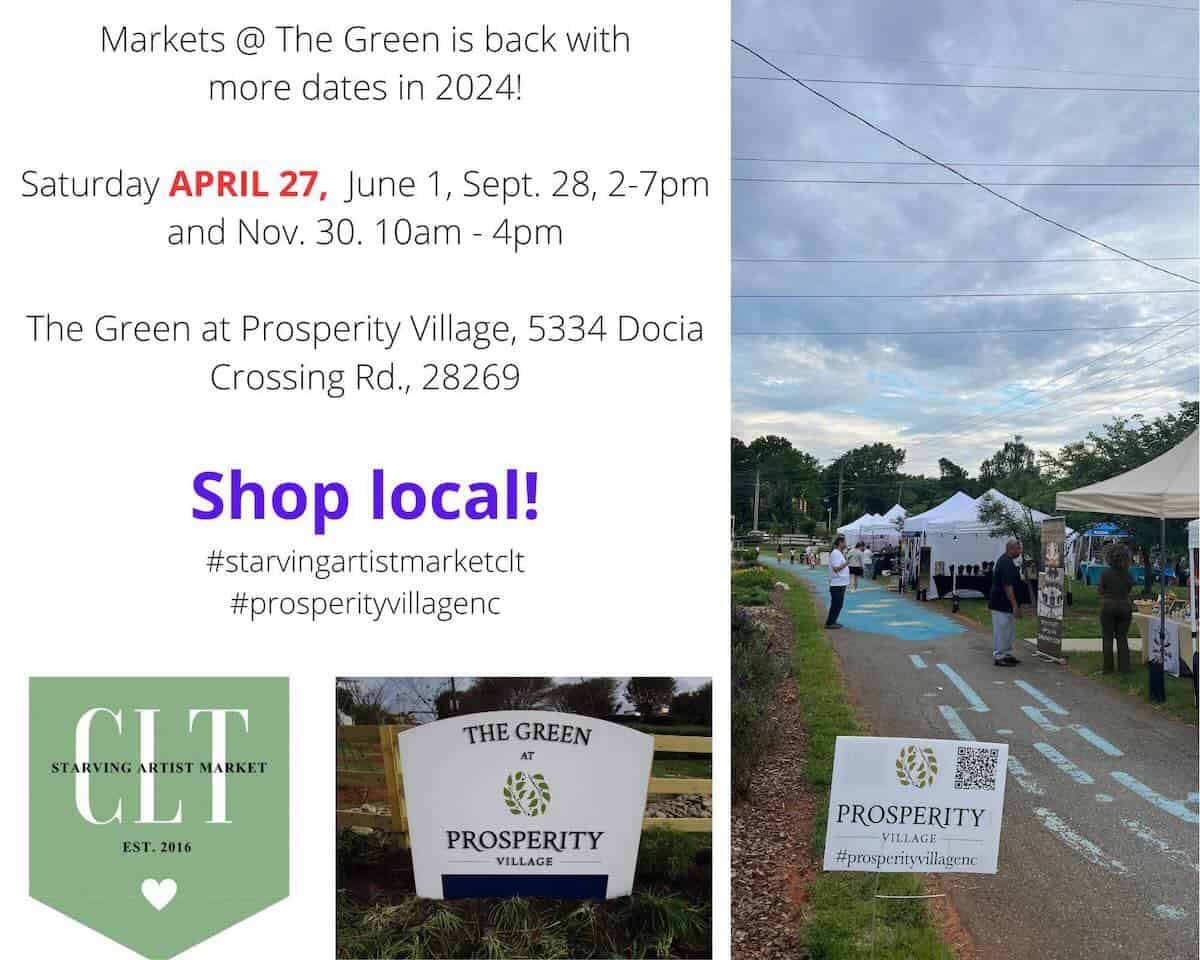 Prosperity Village Markets at the Green Nov. 30 - Charlotte On The Cheap
