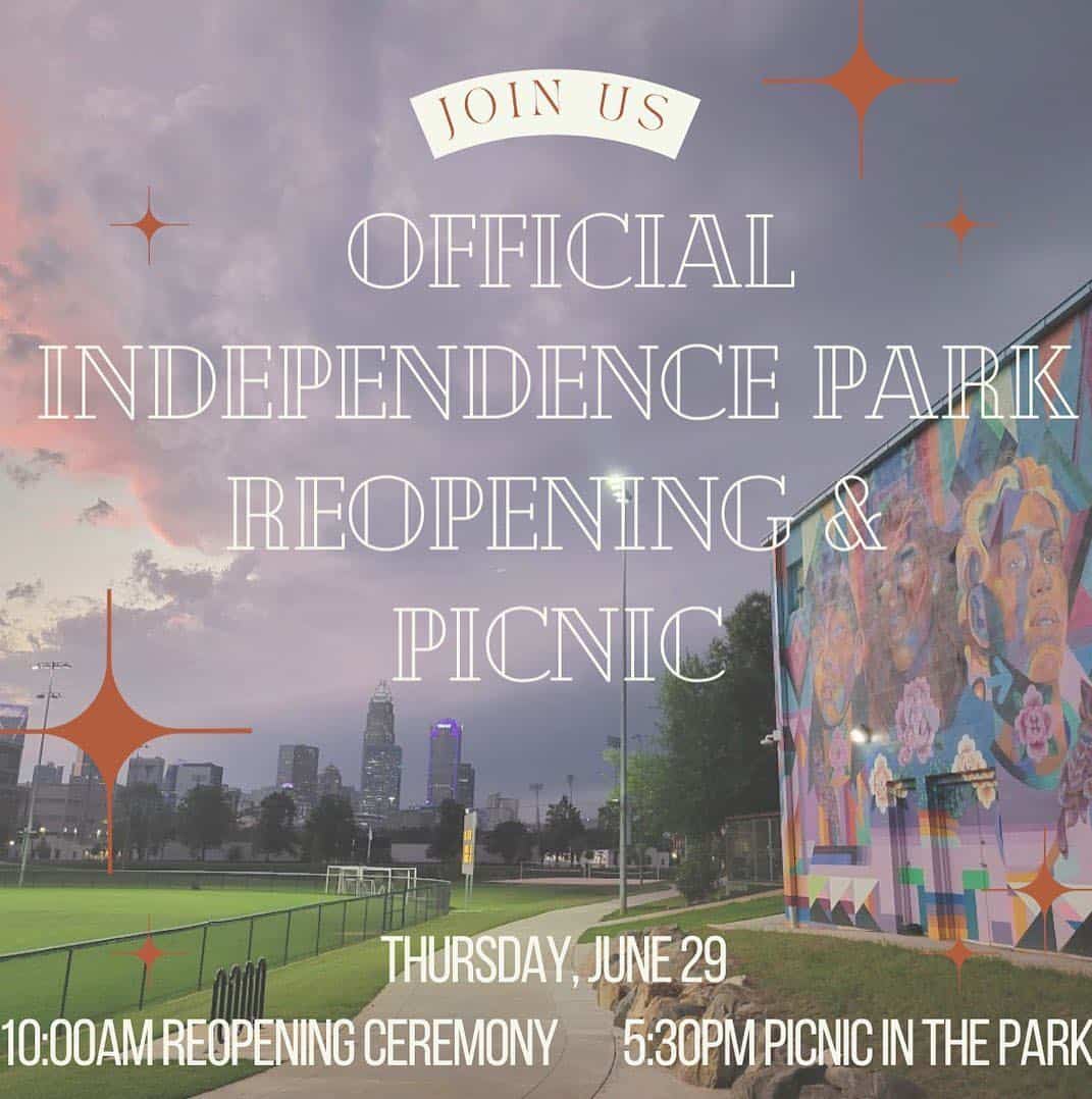 Independence Park Re-Opening and Picnic June 29 - Charlotte On The Cheap