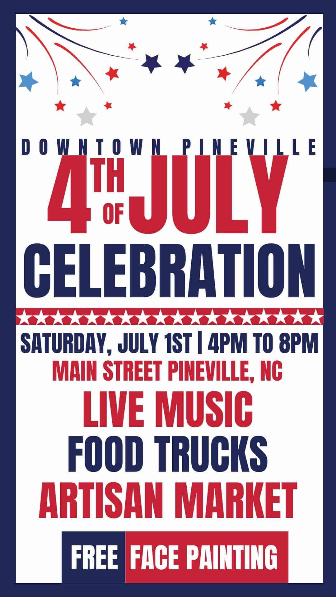 Downtown Pineville 4th of July Celebration (July 1) - Charlotte On The ...