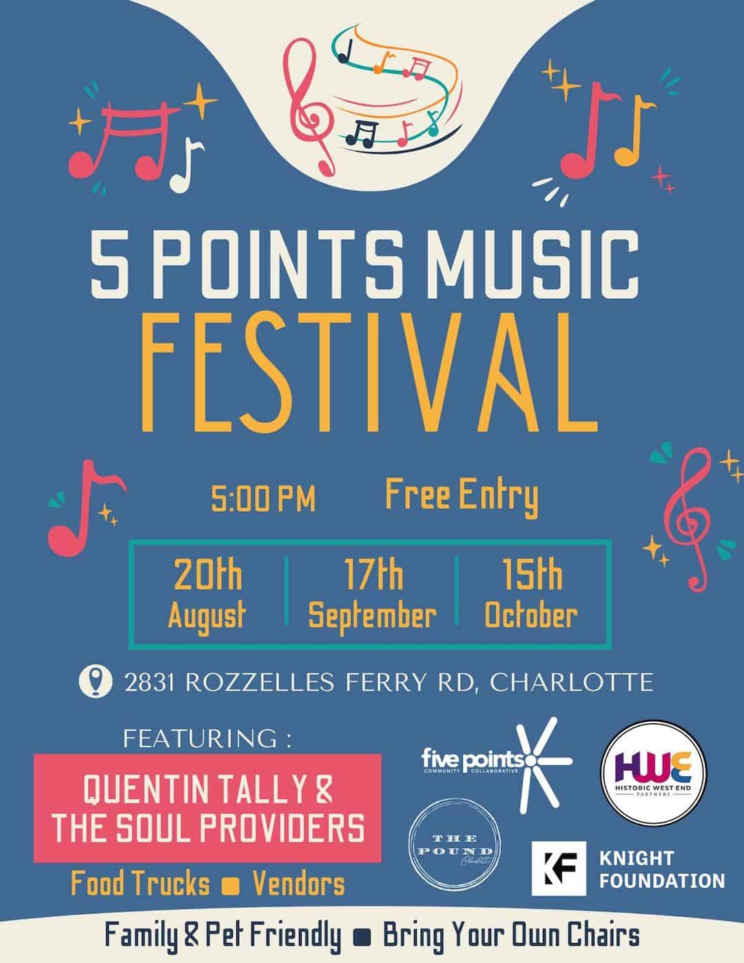 5 Points Music Festival in Historic West End, Featuring Quentin Talley ...