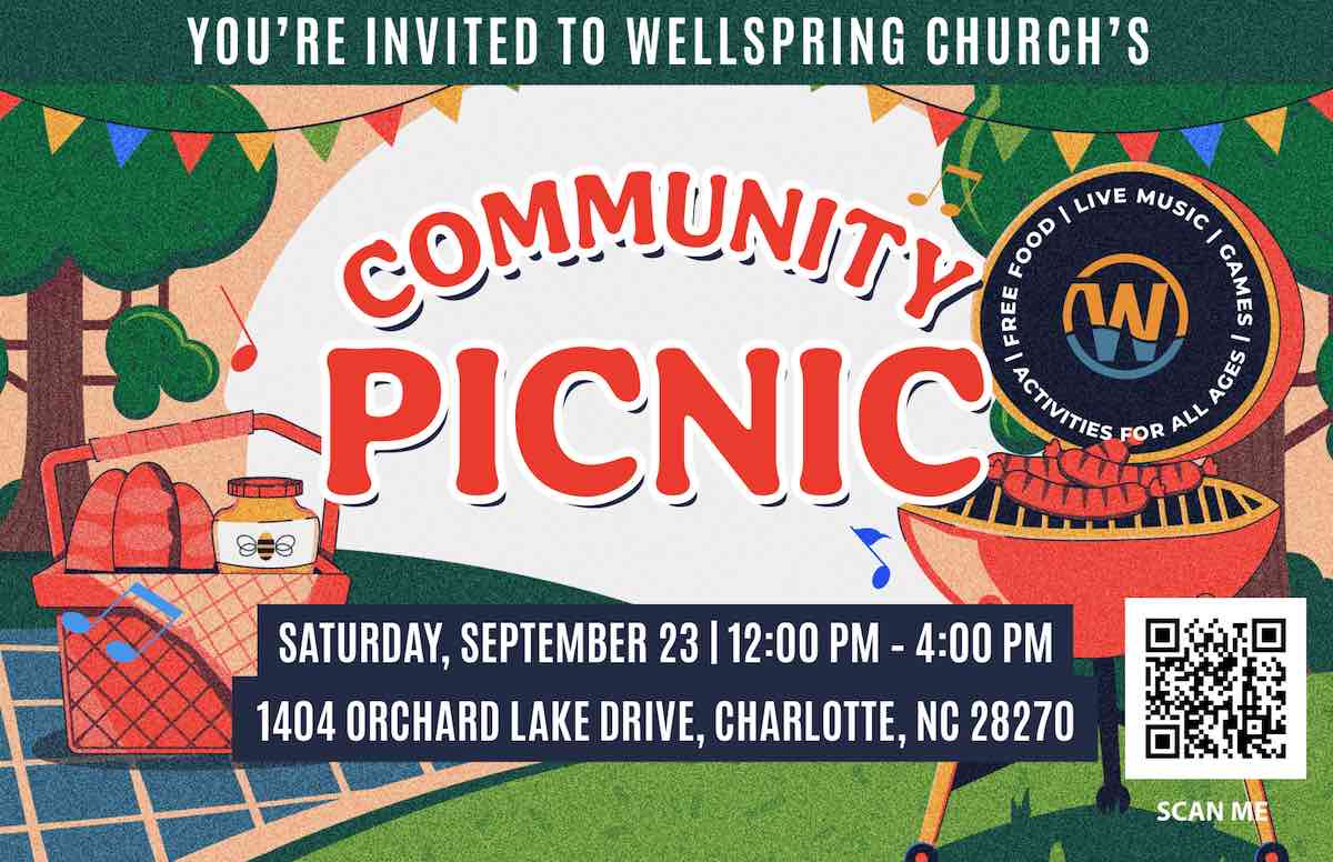 Free Community Picnic at Wellspring Church Sep 23 - Charlotte On The Cheap