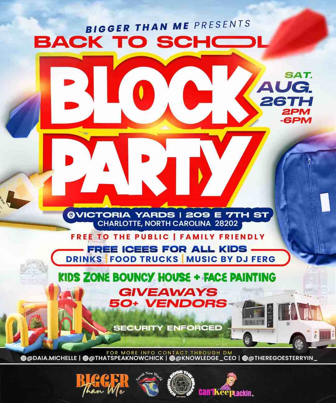 Back to School Block Party at Victoria Yards with free icees for all ...
