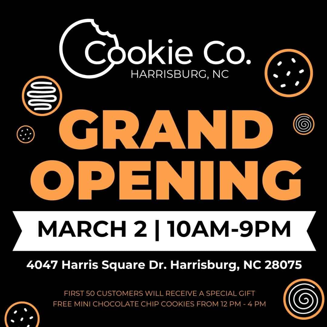 Grand Opening of Cookie Co. Harrisburg March 2 - Charlotte On The Cheap