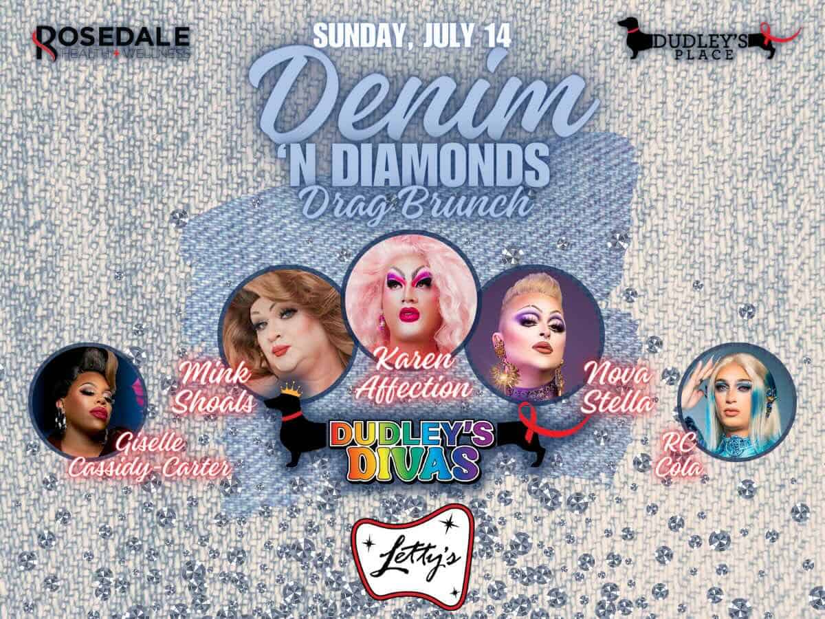 Up to 50% off Denim 'n Diamonds Drag Brunch at Letty's, Benefiting ...