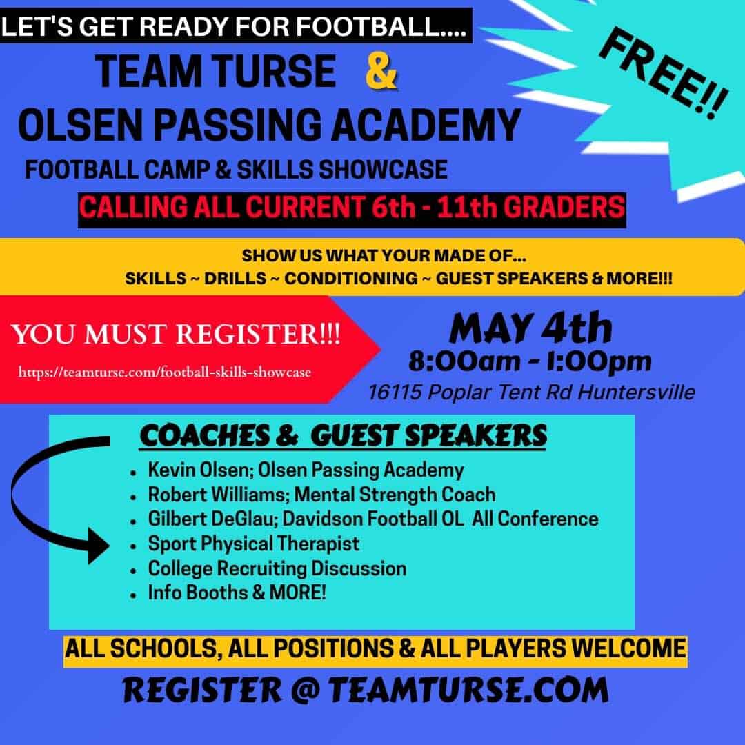 Free Football Skills Showcase in Huntersville - Charlotte On The Cheap