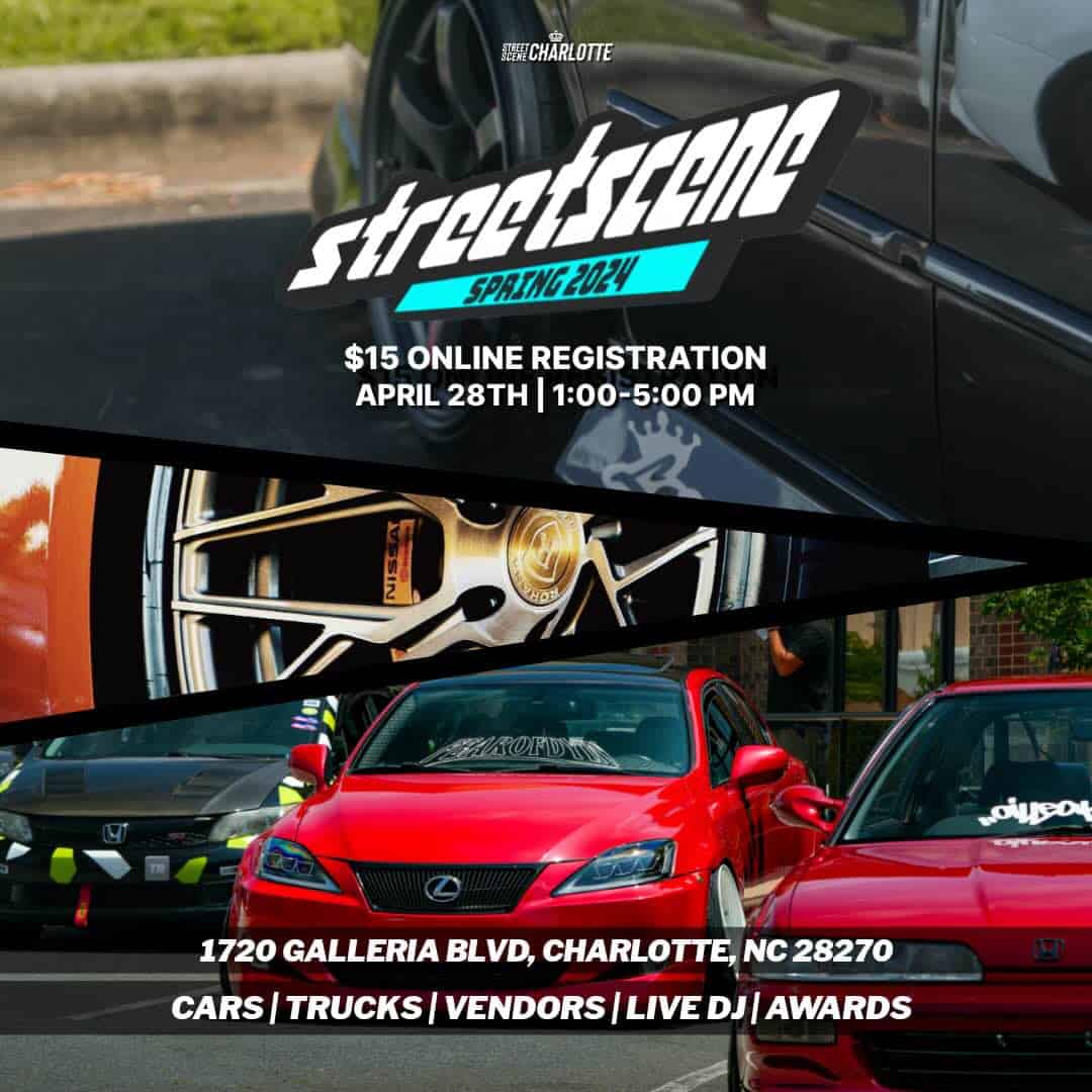 Street Scene Charlotte Car Show at Galleria Central Market April 28 ...