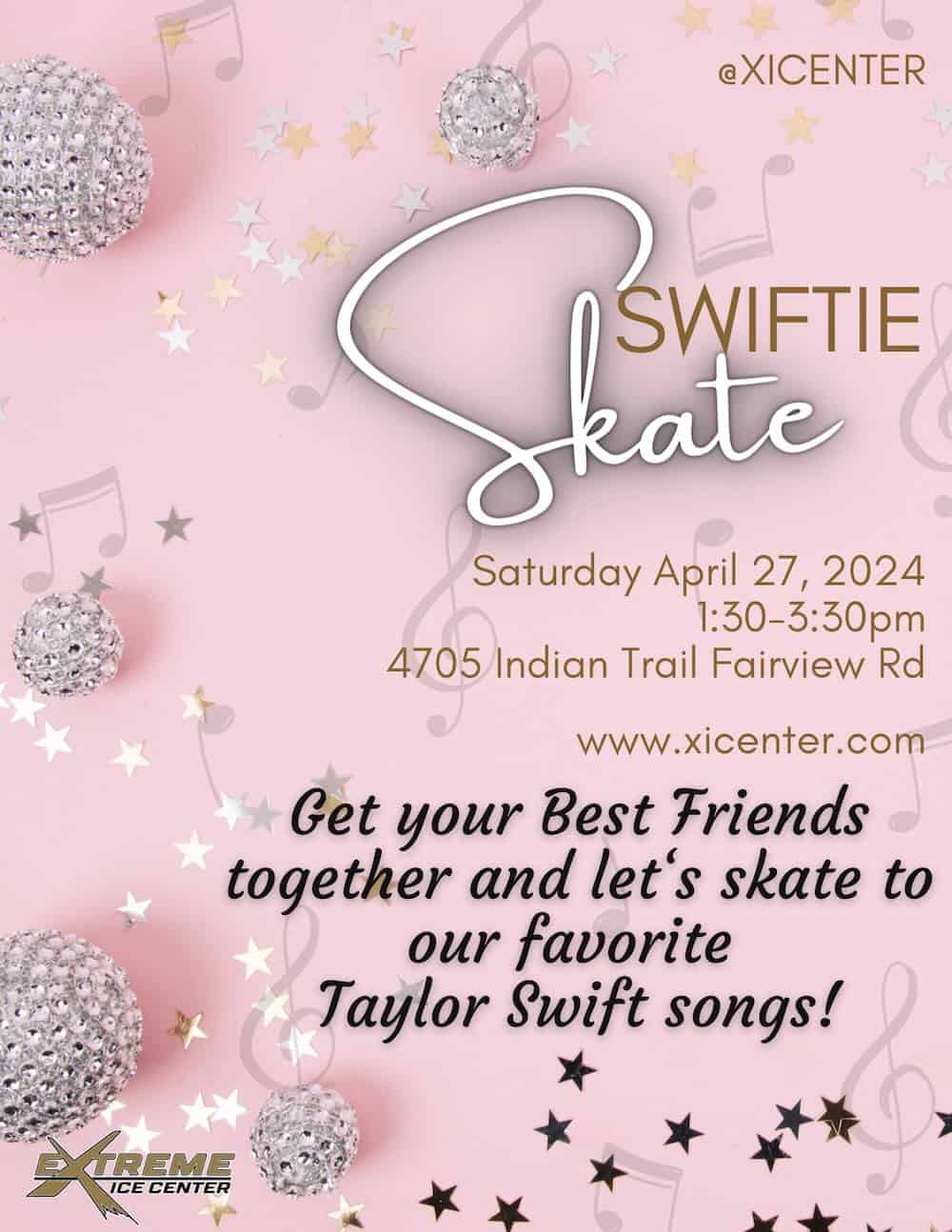 Swiftie Skate at Extreme Ice Center April 27 - Charlotte On The Cheap