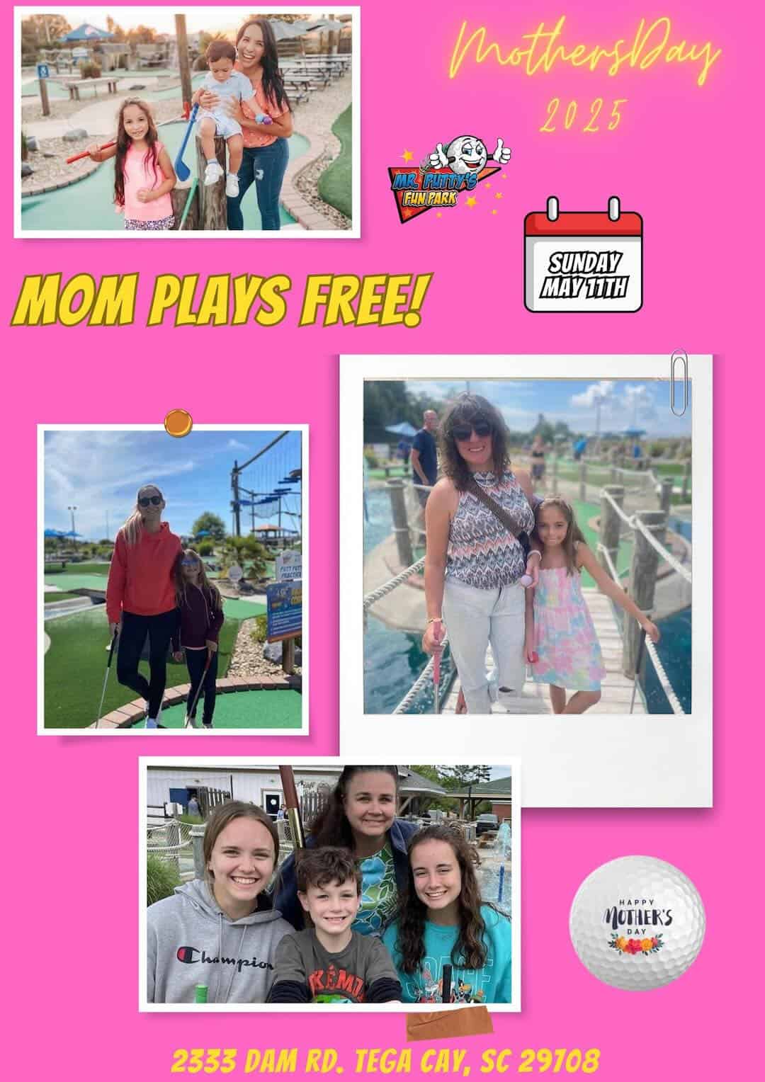 Moms: Play Mini-Golf for free at Mr. Putty's Fun Park on Mother's Day ...