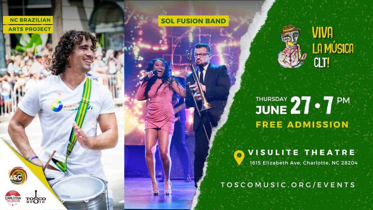 Viva la Música CLT at Visulite Theatre: NC Brazilian Arts Project and ...