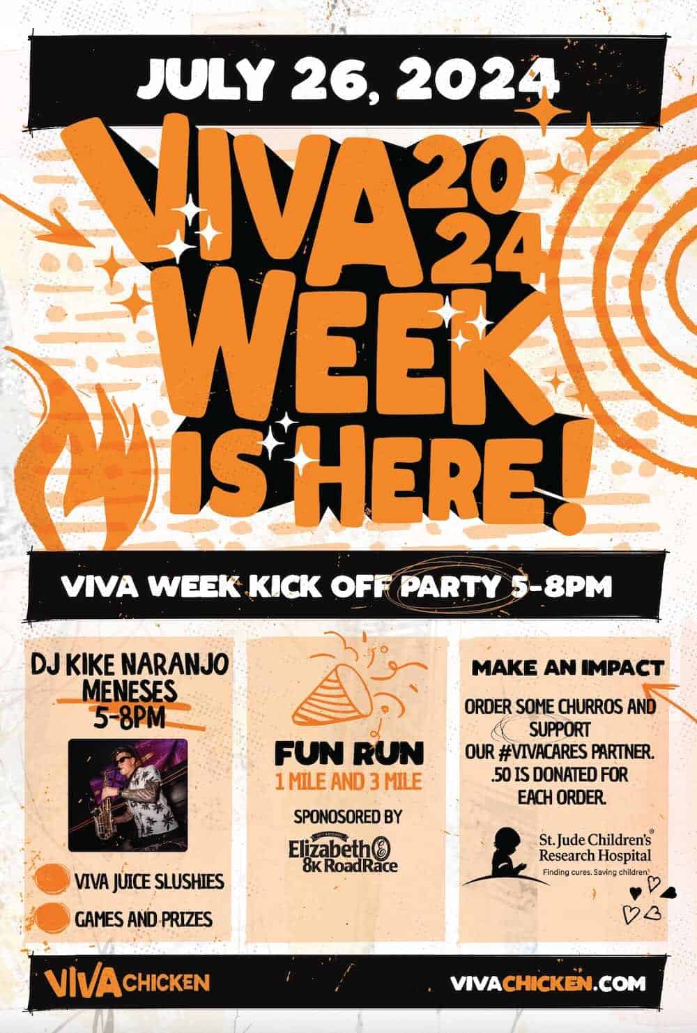 4th Annual VIVA Week at VIVA Chicken - Kick off party July 26 ...