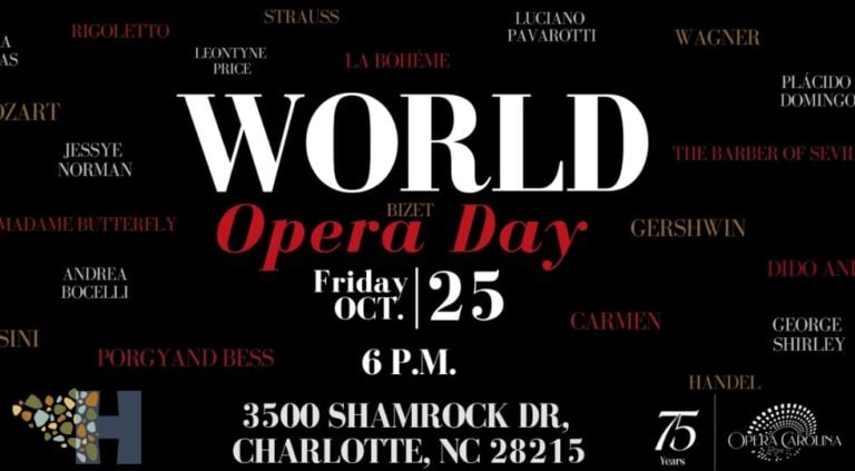 World Opera Day Celebration with Opera Carolina and the Charlotte ...