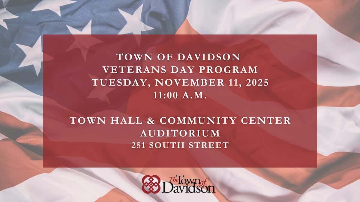 Town of Davidson's Veterans Day Program - Charlotte On The Cheap