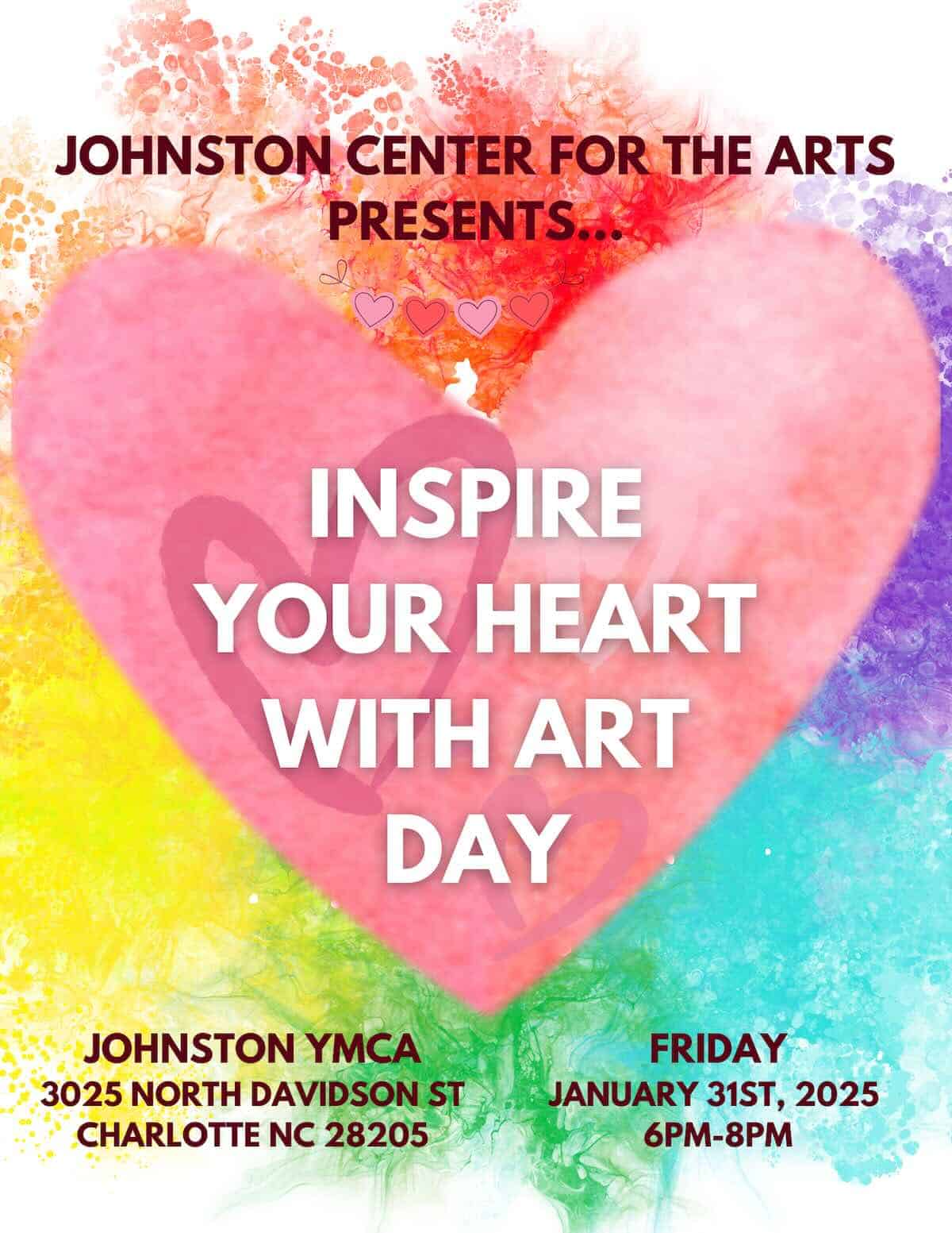 Inspire Your Heart with Art Day at Johnston YMCA Jan. 31 - Charlotte On ...