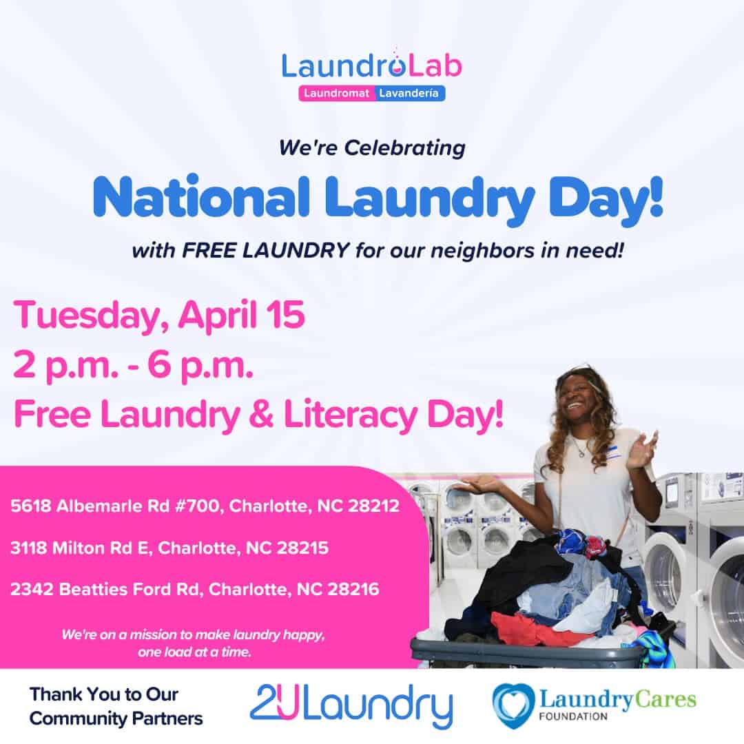 Free Laundry Day at LaundroLab and The Laundry Room April 15 ...