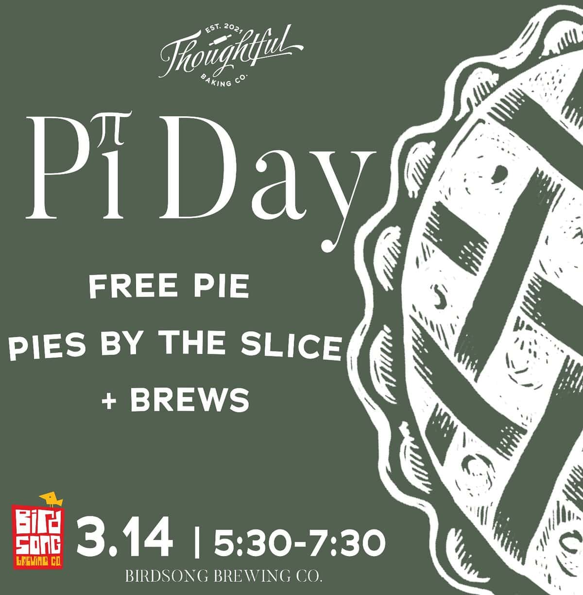 Thoughtful Baking Co. offering free pie on Pi Day - Charlotte On The Cheap