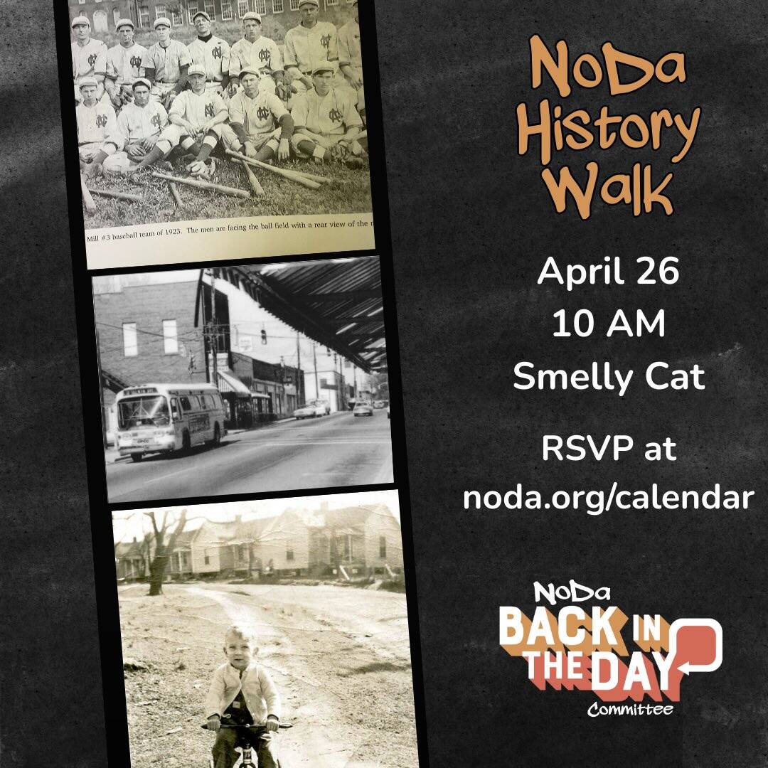 NoDa History Walk April 26 - Charlotte On The Cheap