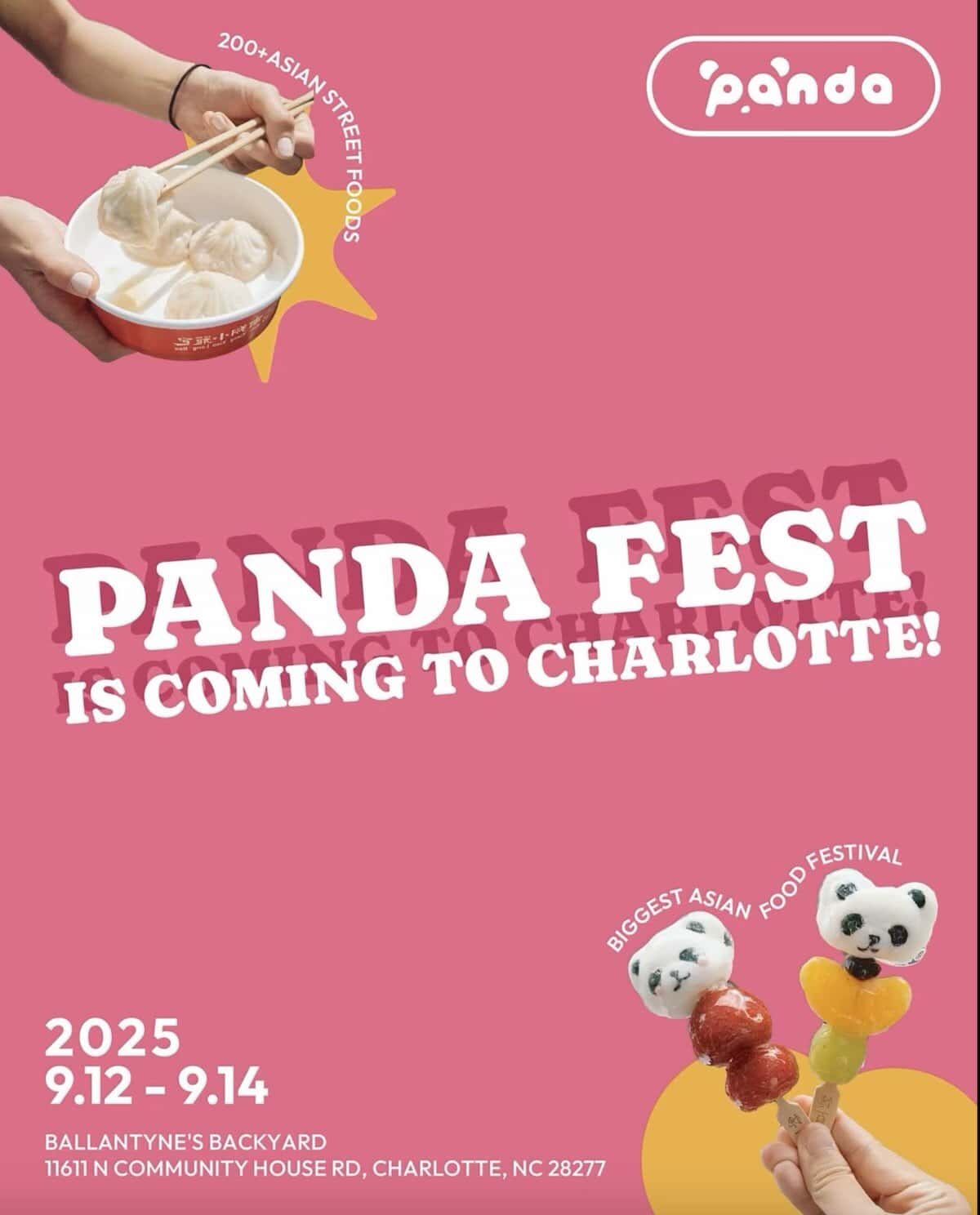 Panda Fest at Ballantyne's Backyard Sept. 12-14 - Immersive, panda ...