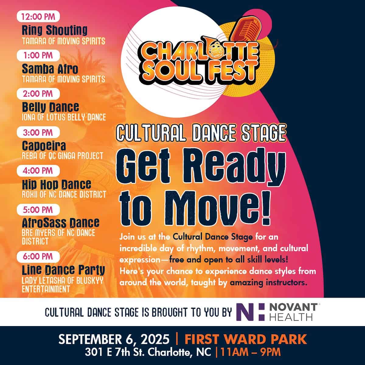 Charlotte Soul Fest: New festival at First Ward Park with live music ...