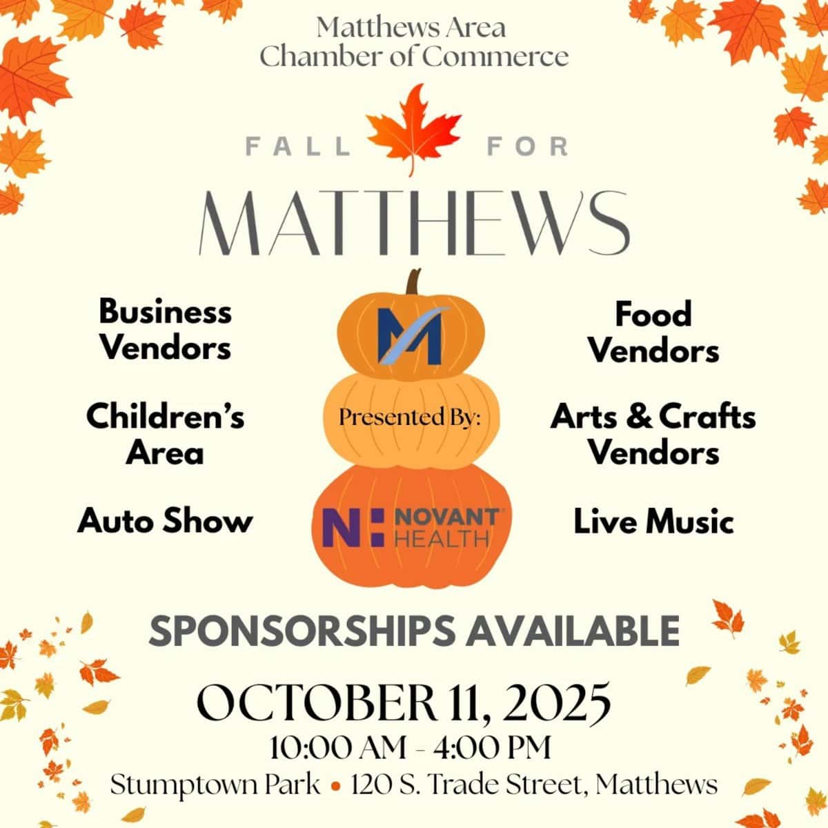 Fall for Matthews Festival Oct 11 - Charlotte On The Cheap