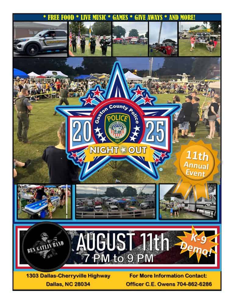 Gaston County Police National Night Out Aug. 11 - free food, live music ...