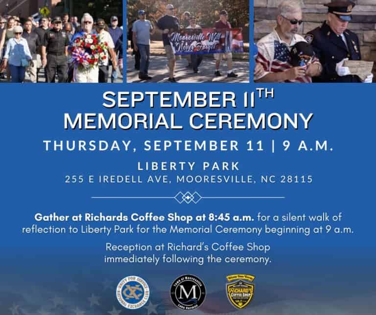 September 11th Memorial Ceremony in Mooresville - Charlotte On The Cheap
