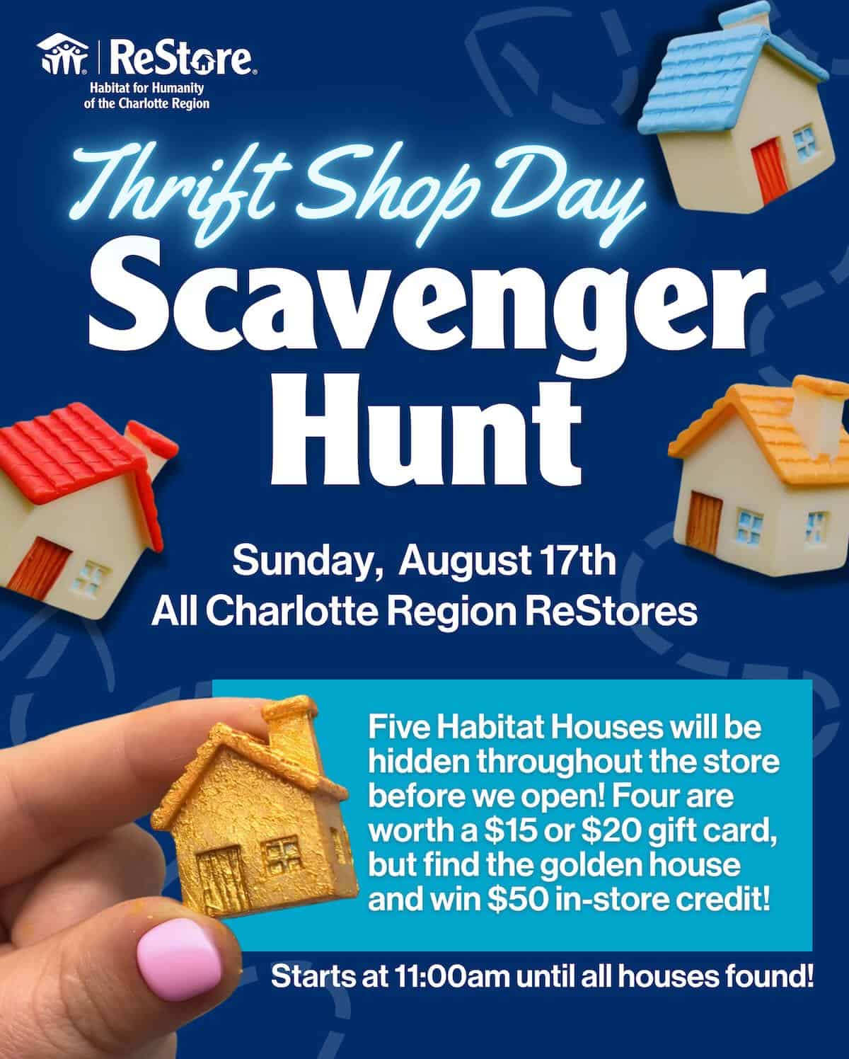 Thrift Shop Day Scavenger Hunt at Charlotte Region ReStores on Aug. 17 ...