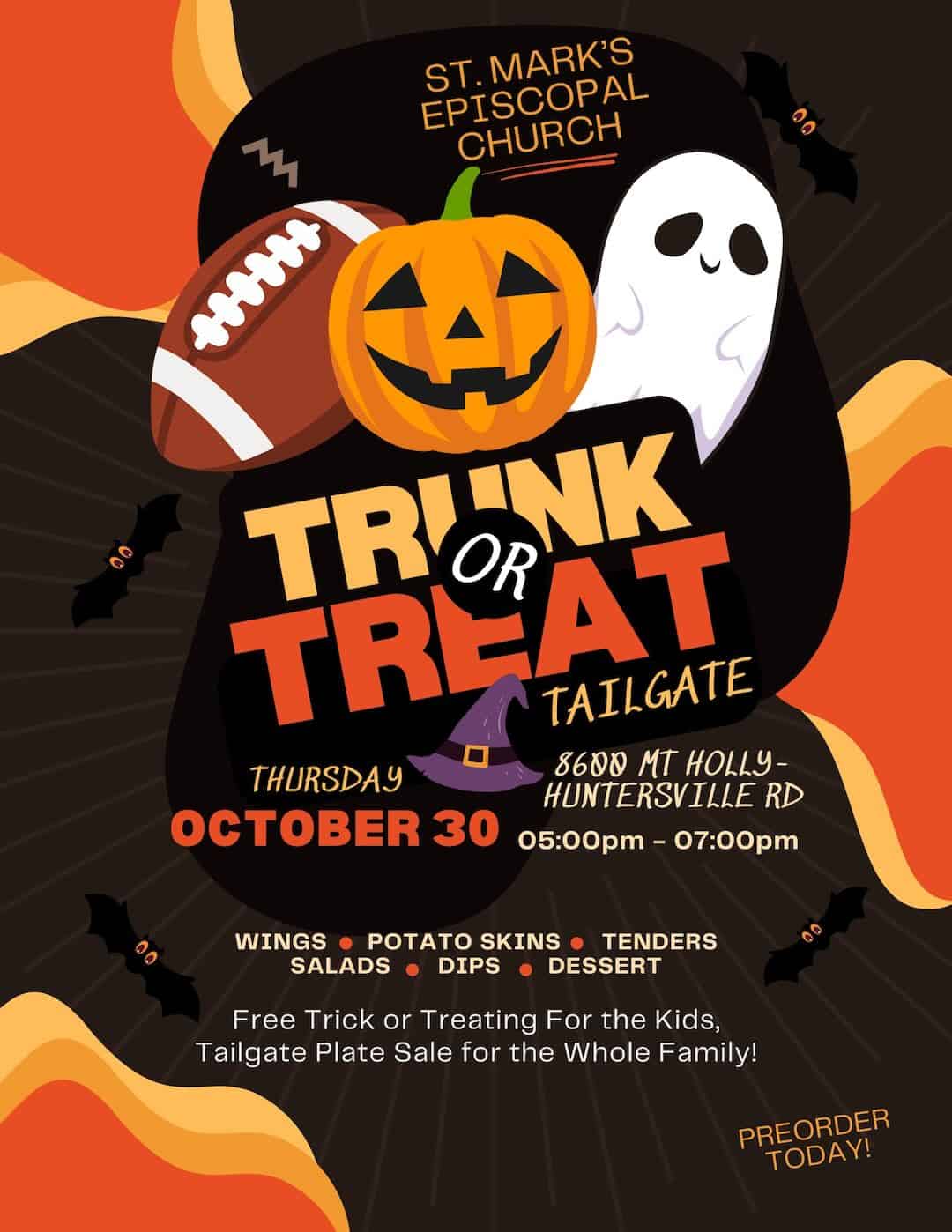 St. Mark's Episcopal Church: Trunk or Treat and Tailgate Plate Sale Oct ...