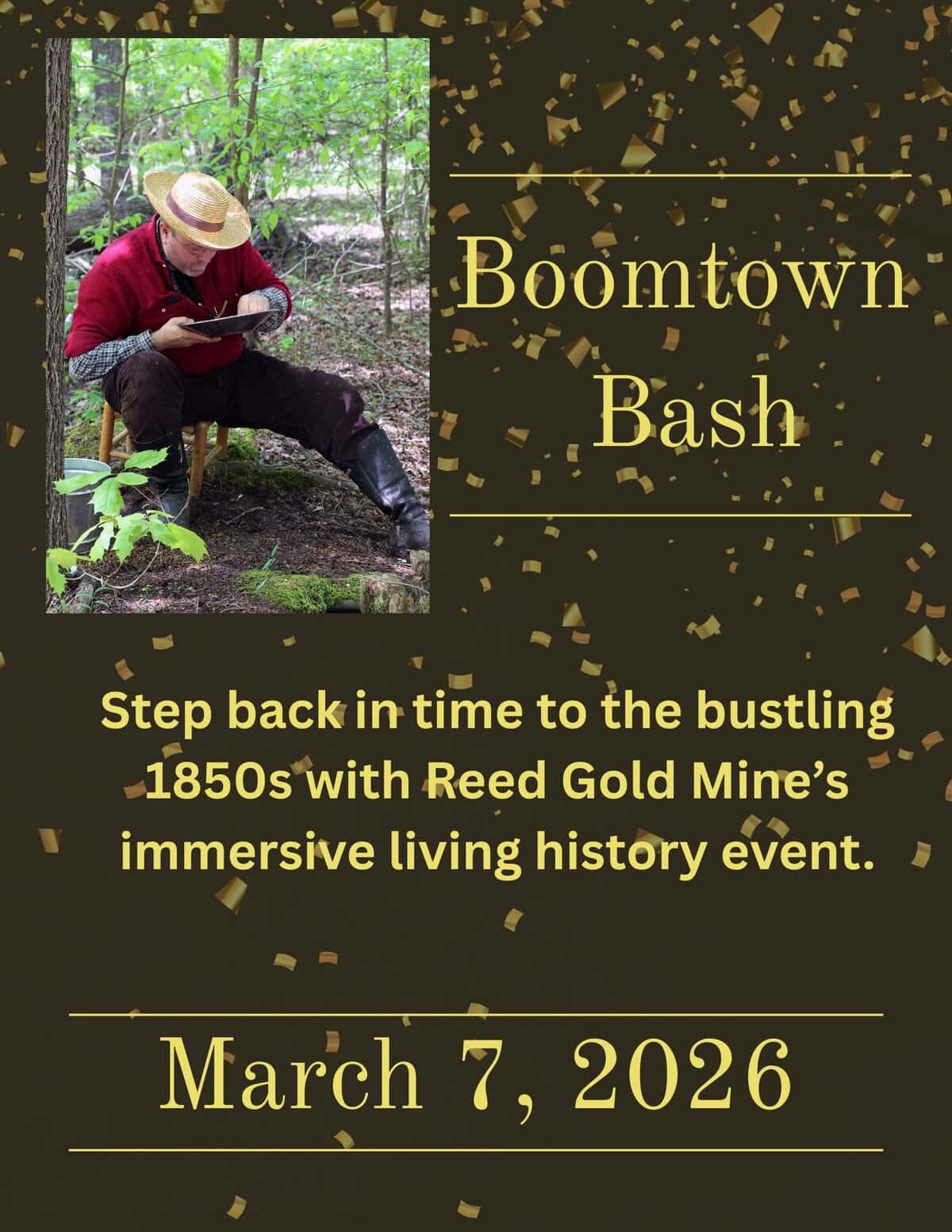 Canceled: Boomtown Bash: Life at a Carolina Gold Mine - living history ...