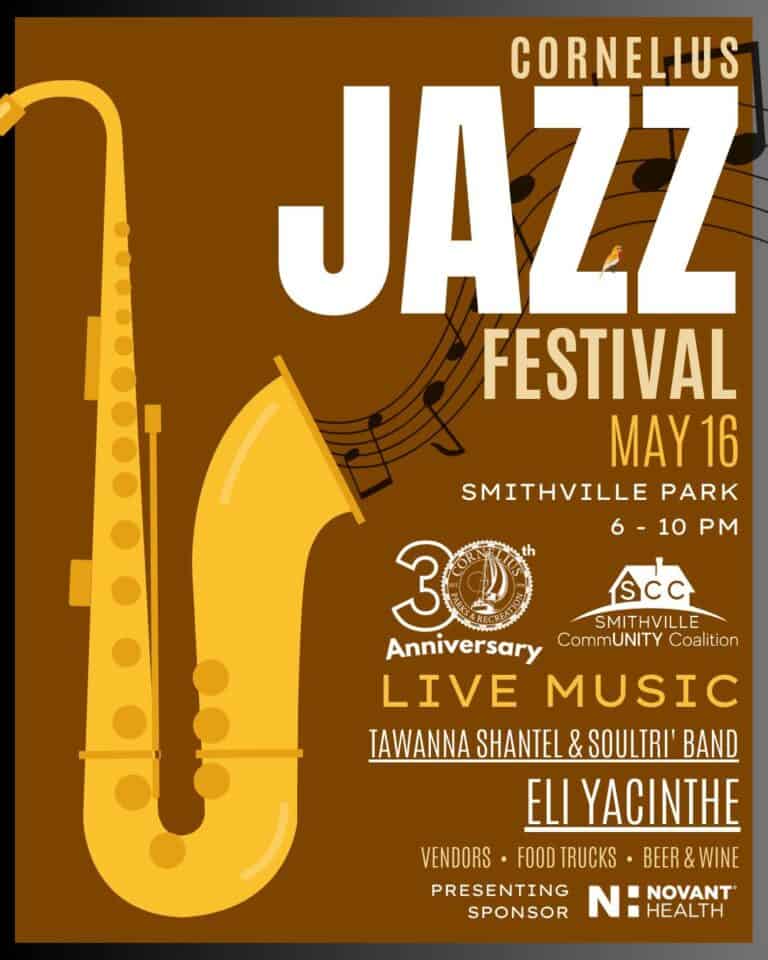 Cornelius Jazz Festival May 16 - Charlotte On The Cheap